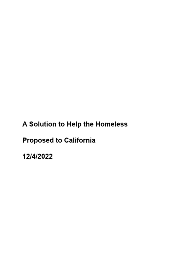 Proposal | PDF | United States Postal Service | Homelessness