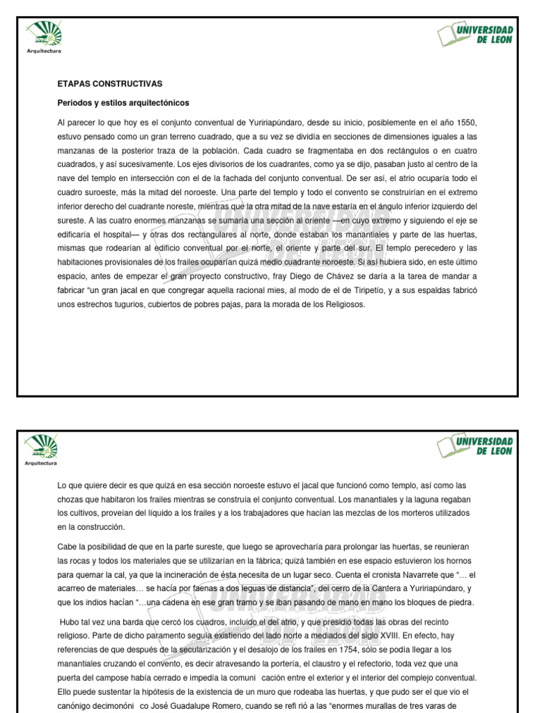 Etapas Constructivas Periodos y Estilos Arquitectónicos | PDF | templo