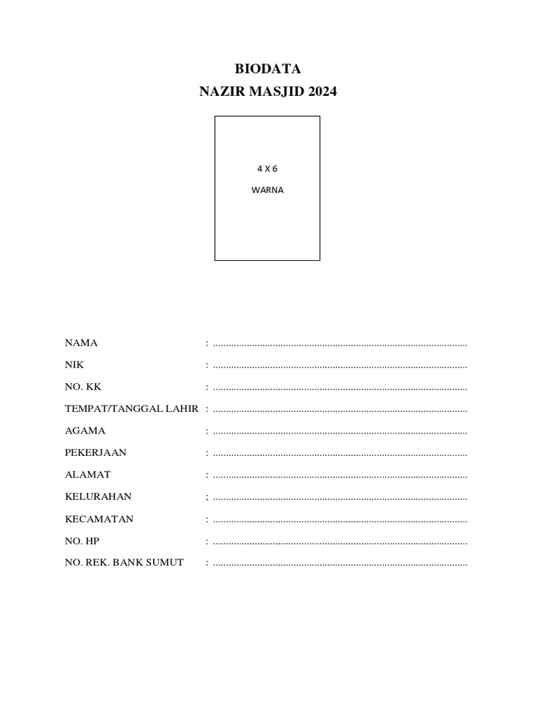 Proposal Nazir Masjid | PDF