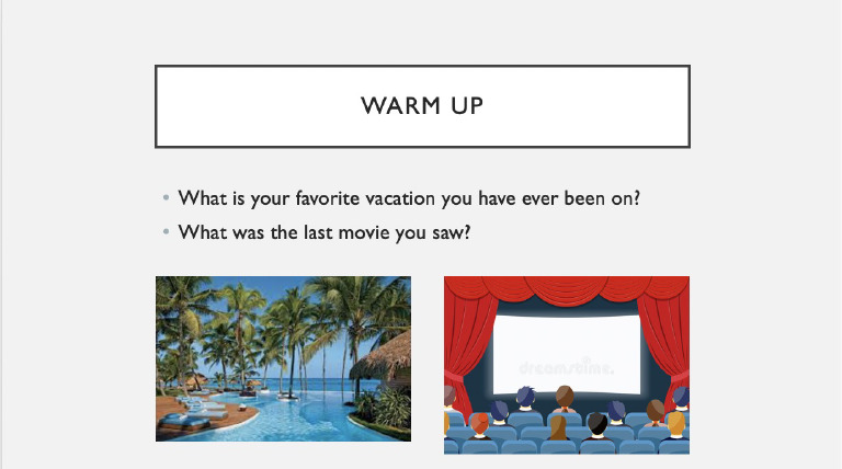 Warm Up Conversation Questions | PDF