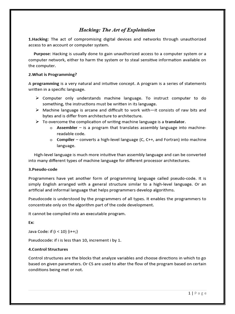Hacking | PDF | Computer Programming | Assembly Language