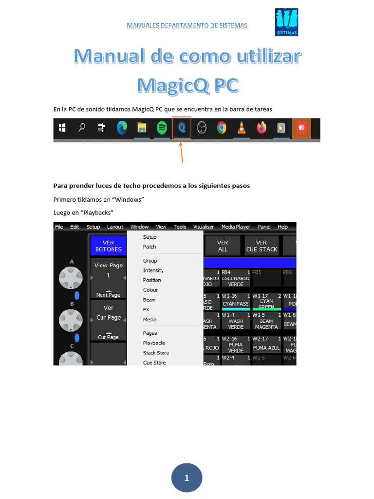Manual de Como Utilizac MagicQ PC | PDF