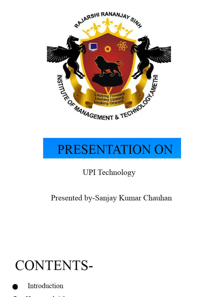 UPI Technology: Features and Insights | PDF
