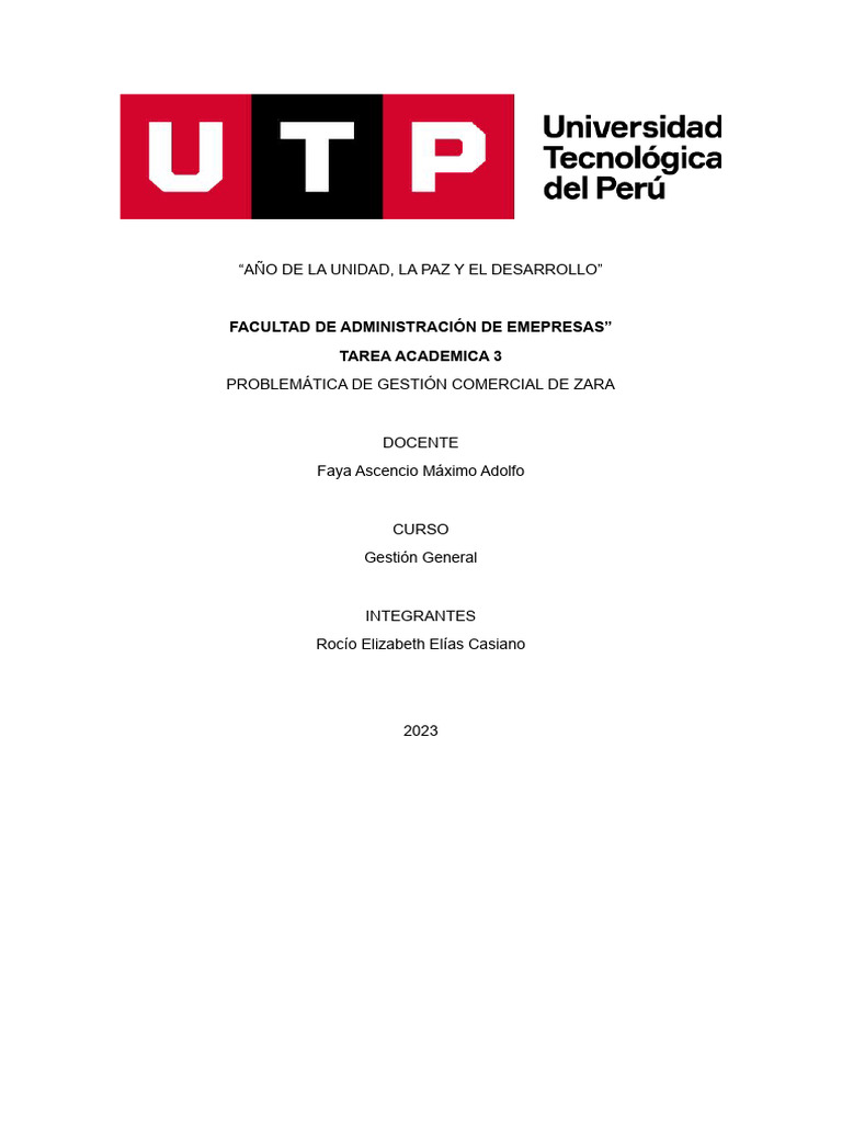Tarea Academica 3 - Zara | Descargar gratis PDF | Economias Tarea Academica 3 - Zara | Descargar gratis PDF | Economias