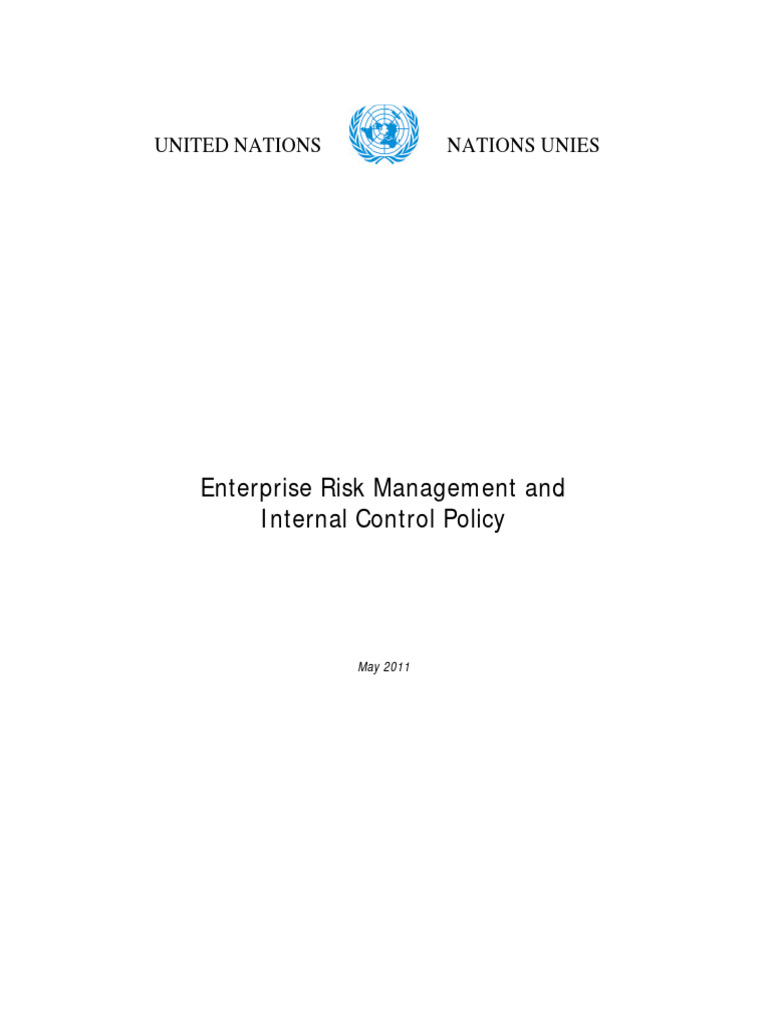 Enterprise Risk Management and Internal Control | PDF | Internal ...