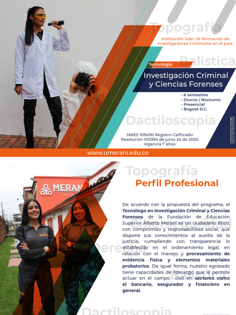 Uniforme y Formación en Criminalística | PDF | Ciencia forense | La ...