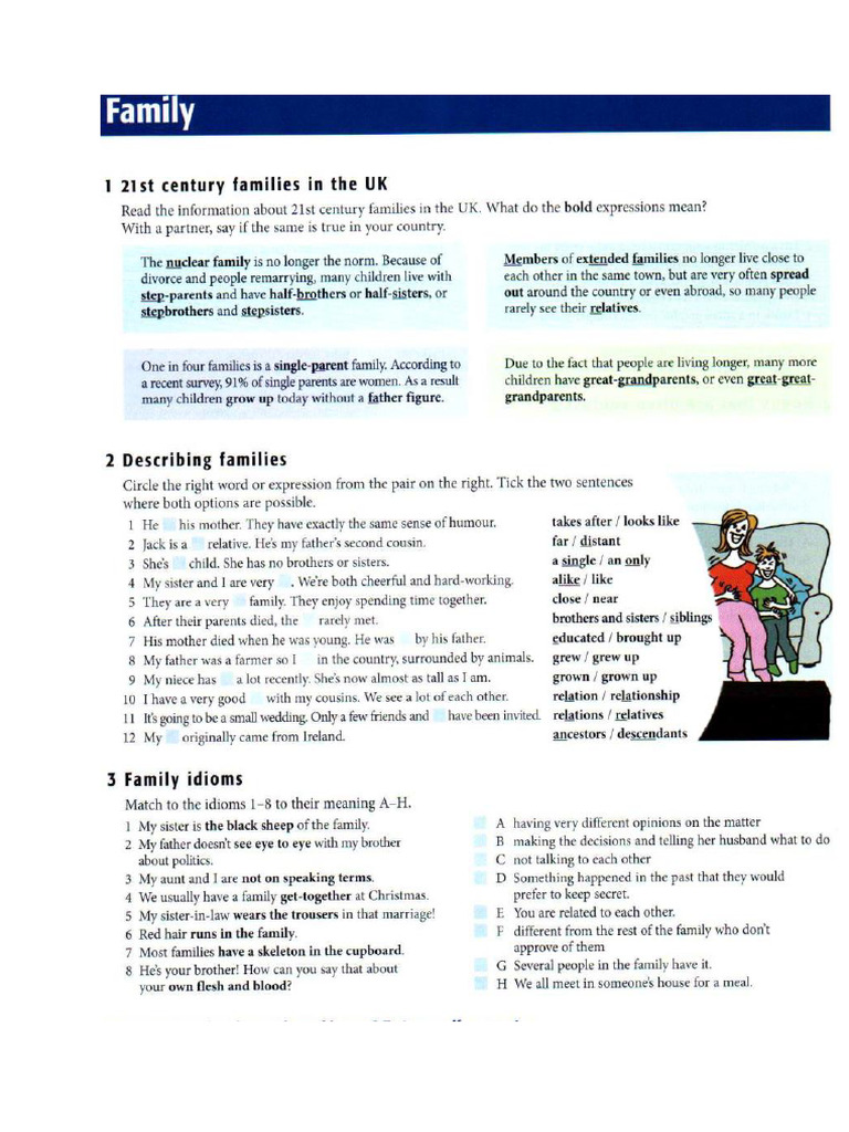 Family Expressions - Idioms | PDF