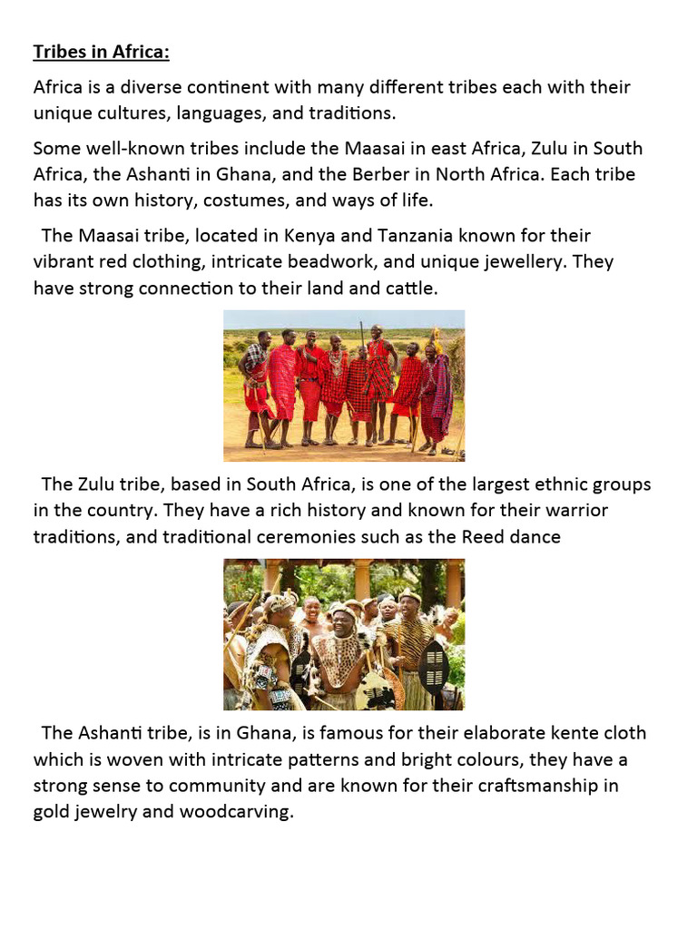 Tribes in Africa | PDF | Agriculture | Africa