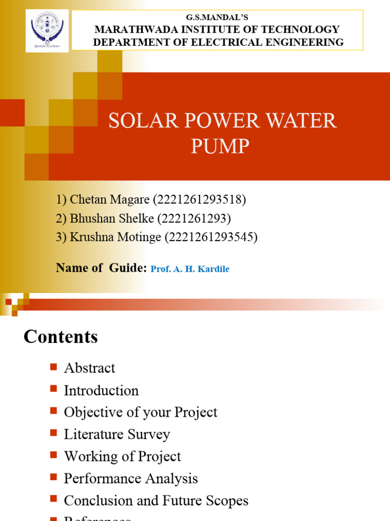 Mini Project Presentation Templates | PDF | Solar Power | Photovoltaics