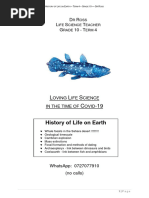 Grade 10 Topic Test History of Life On Earth | PDF | Geologic Time ...