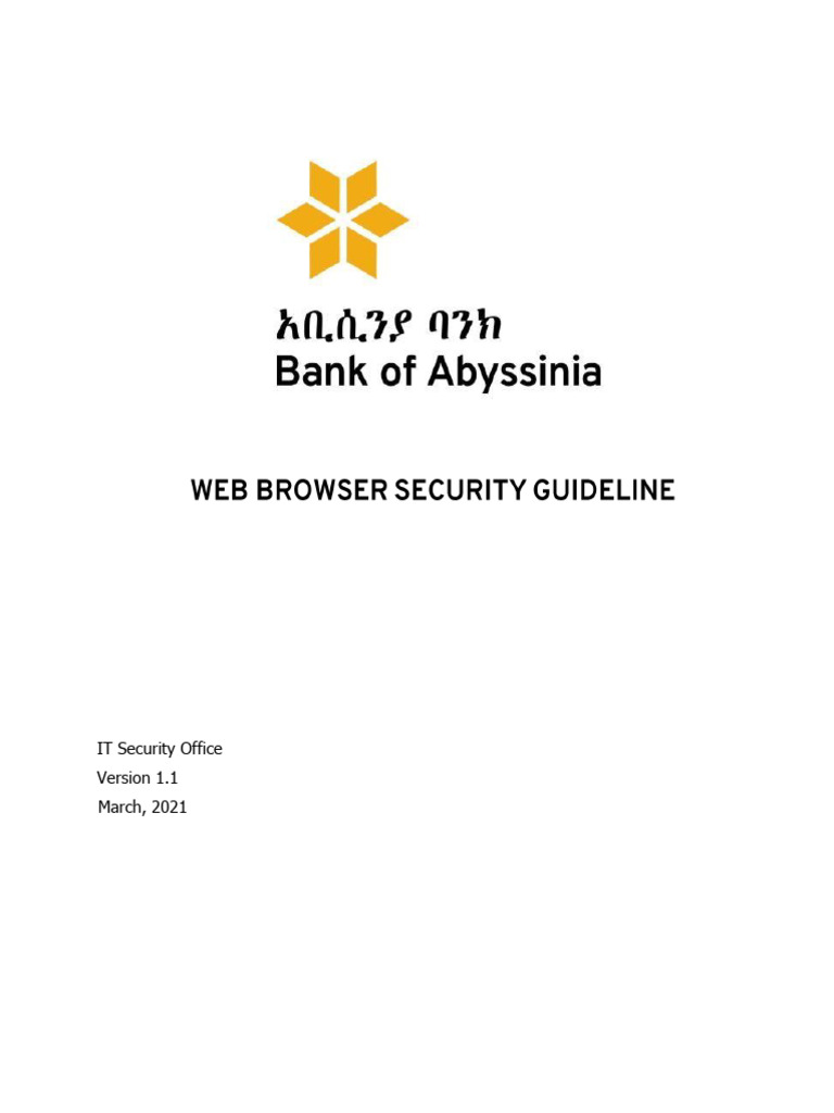 Web Browser Security Guideline Pdf World Wide Web Internet Web