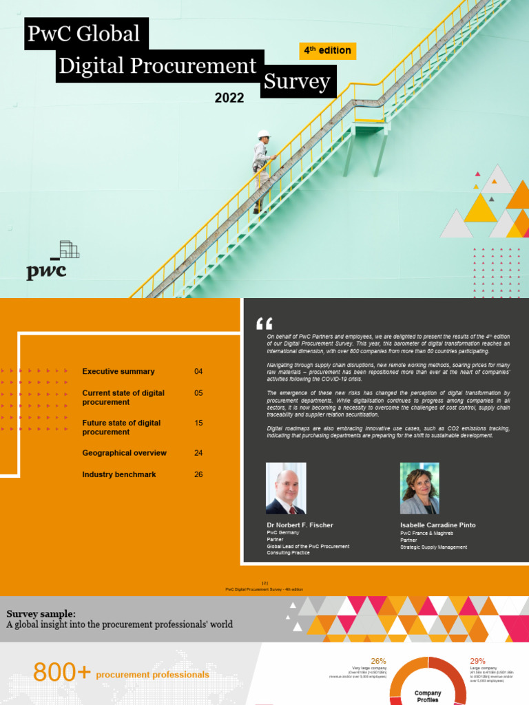 PWC Digital Procurement Survey 4th Edition 2022 | PDF | Procurement ...