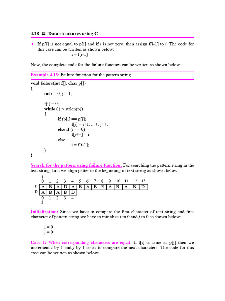 Data Structures Using C: Example 4.13 | PDF | String (Computer Science) | Computer Science