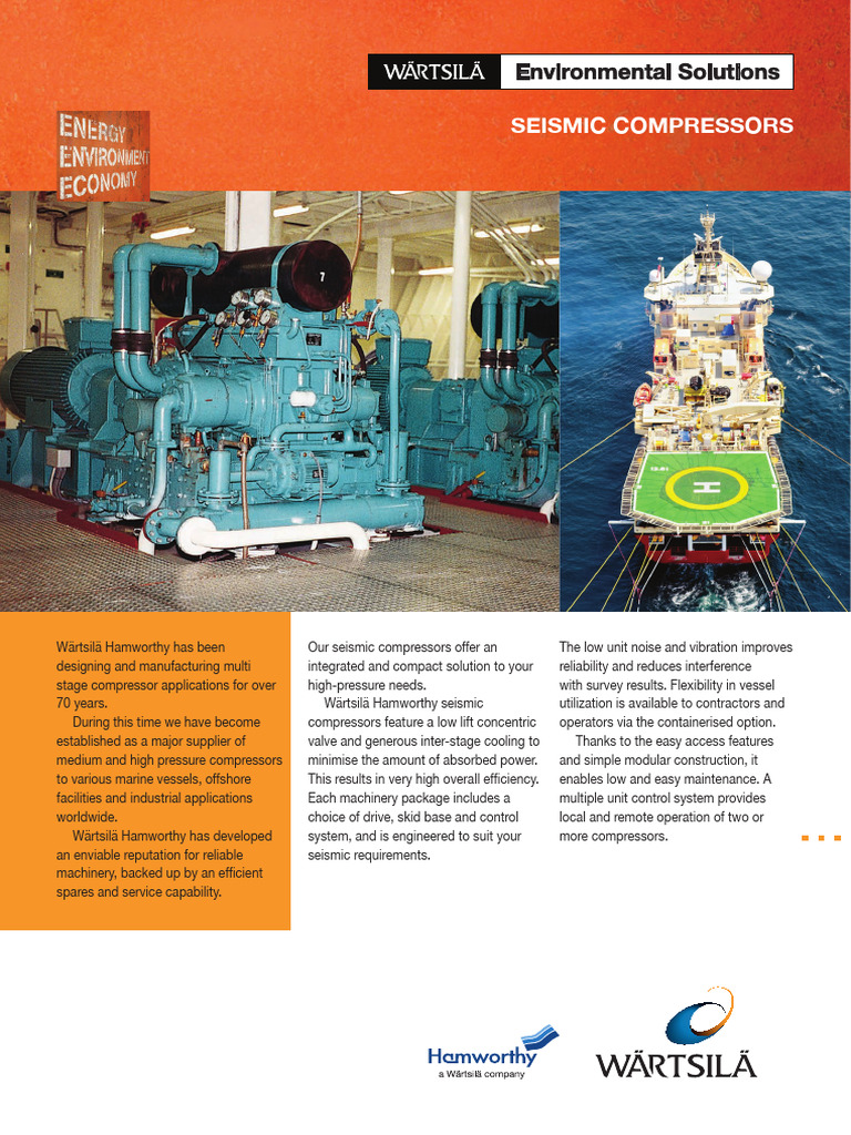 Seismic Compressors ENG | PDF | Energy Technology | Manufactured Goods