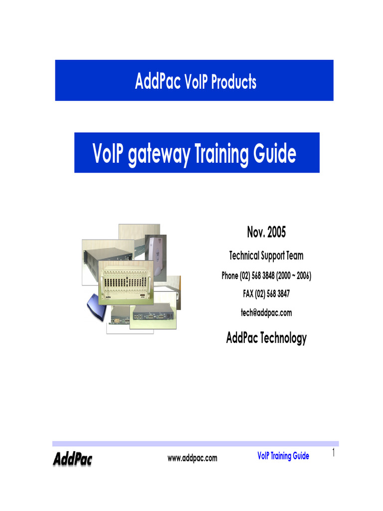 AddPac VoIP Gateway Training Guide | Download Free PDF | Ip Address ...