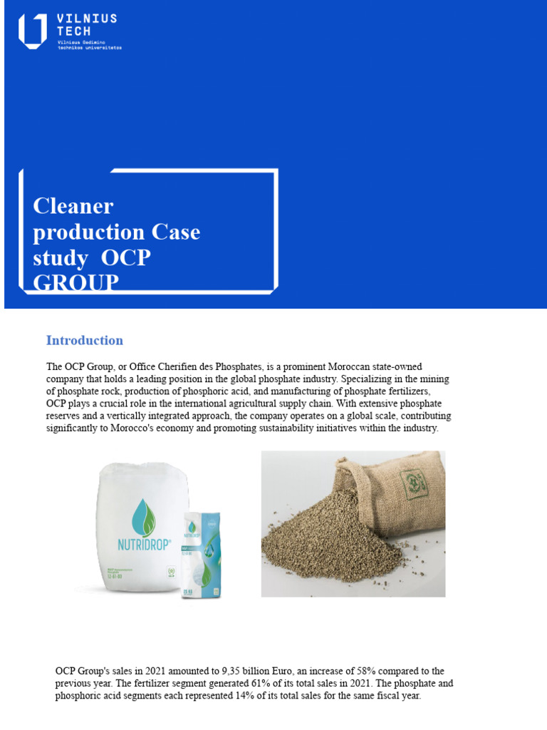 Technology Used To Reduce Pollution OCP GROUP | Download Free PDF ...