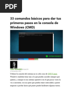 Todos Comandos CMD de Windows - Lista Completa | PDF | Archivo de computadora | Interfaz de ...