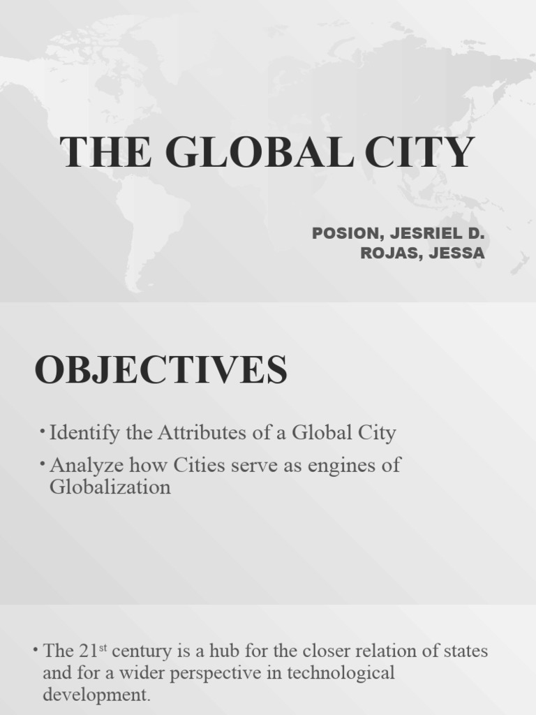 The Global City | PDF | Globalization | Economies