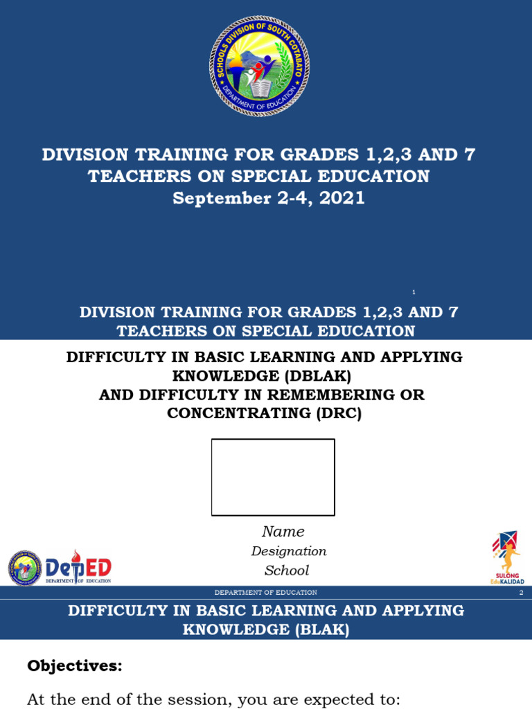 Difficulty in Applying Knowledge - Difficulty in Concentrating - Remembering | PDF | Learning ...