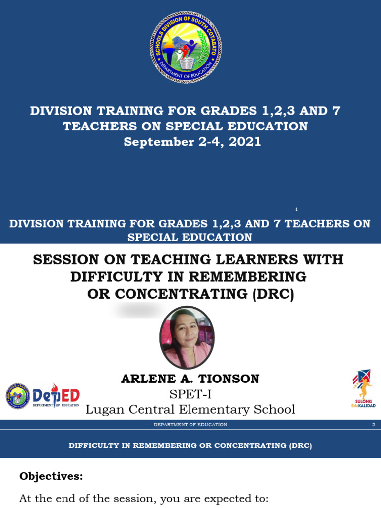 Difficulty in Concentrating - Remembering 7 | PDF | Learning | Word