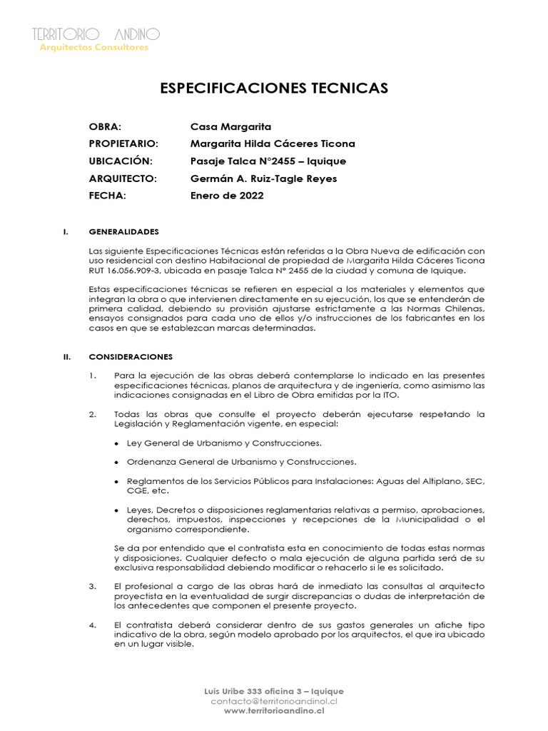 EETT Casa Margarita | PDF | Hormigón | Ingeniería de Edificación