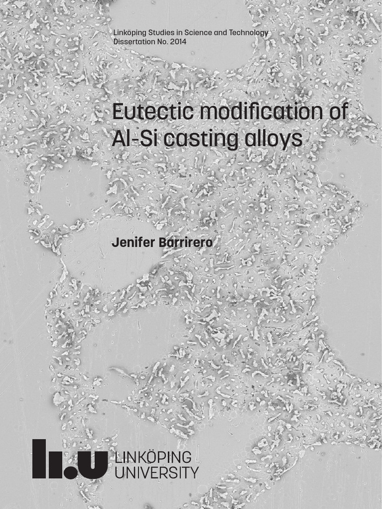 Eutectic Modification of Al-Si Casting Alloys | PDF | Alloy | Metals