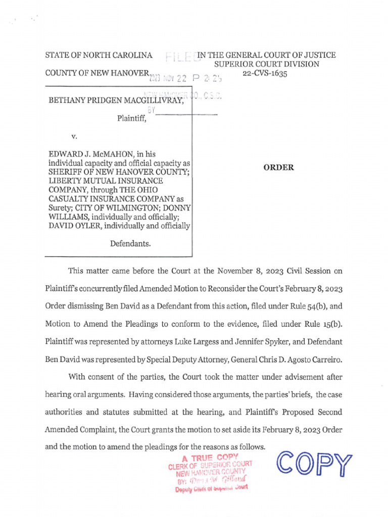 Order From Judge Cobb | PDF