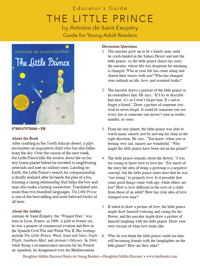 Educator's Guide to The Little Prince | PDF | The Little Prince