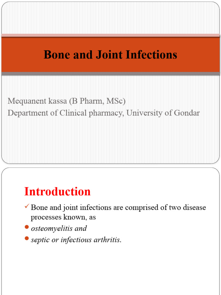 Bone and Joint Infections | PDF | Methicillin Resistant Staphylococcus ...