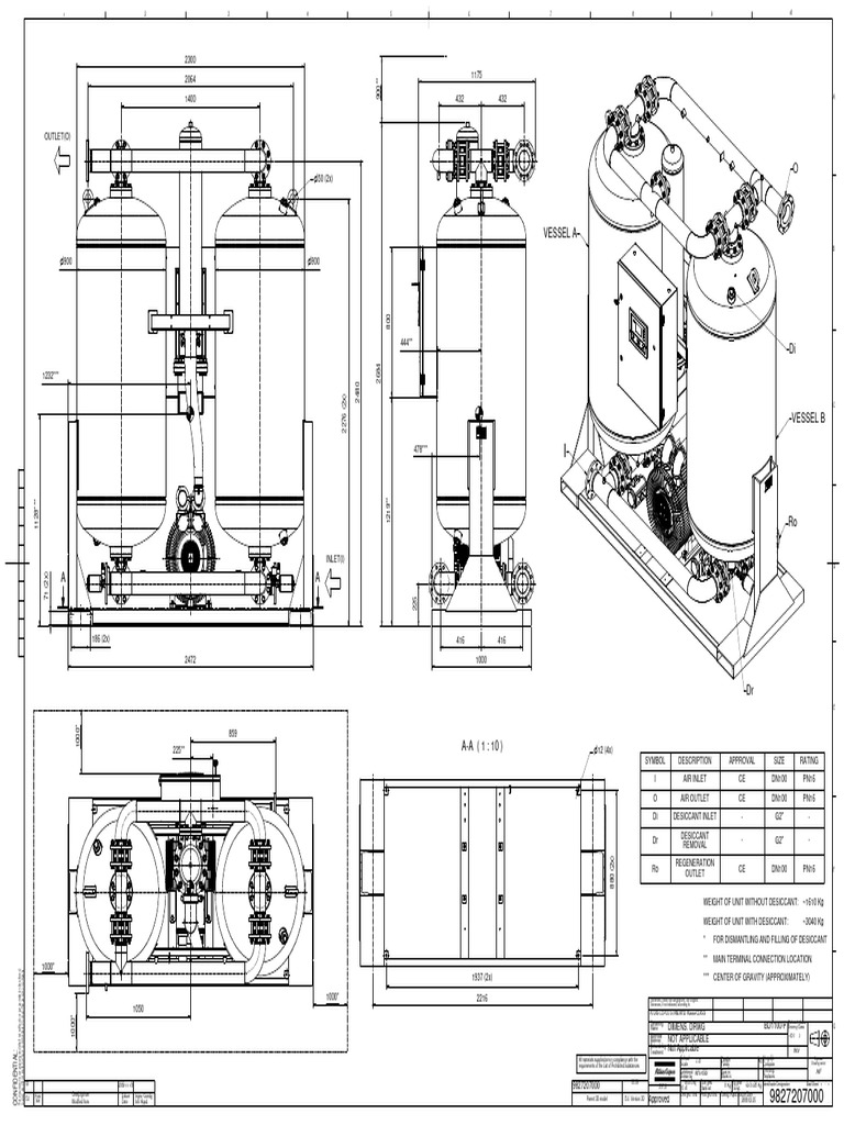 Dimension Drawing BD1100+ Purge | PDF