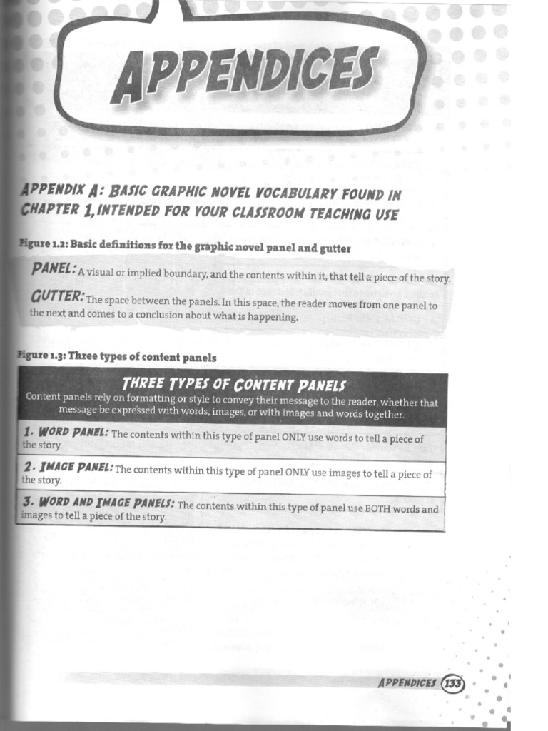 ABC Parts of A Graphic Novel | PDF