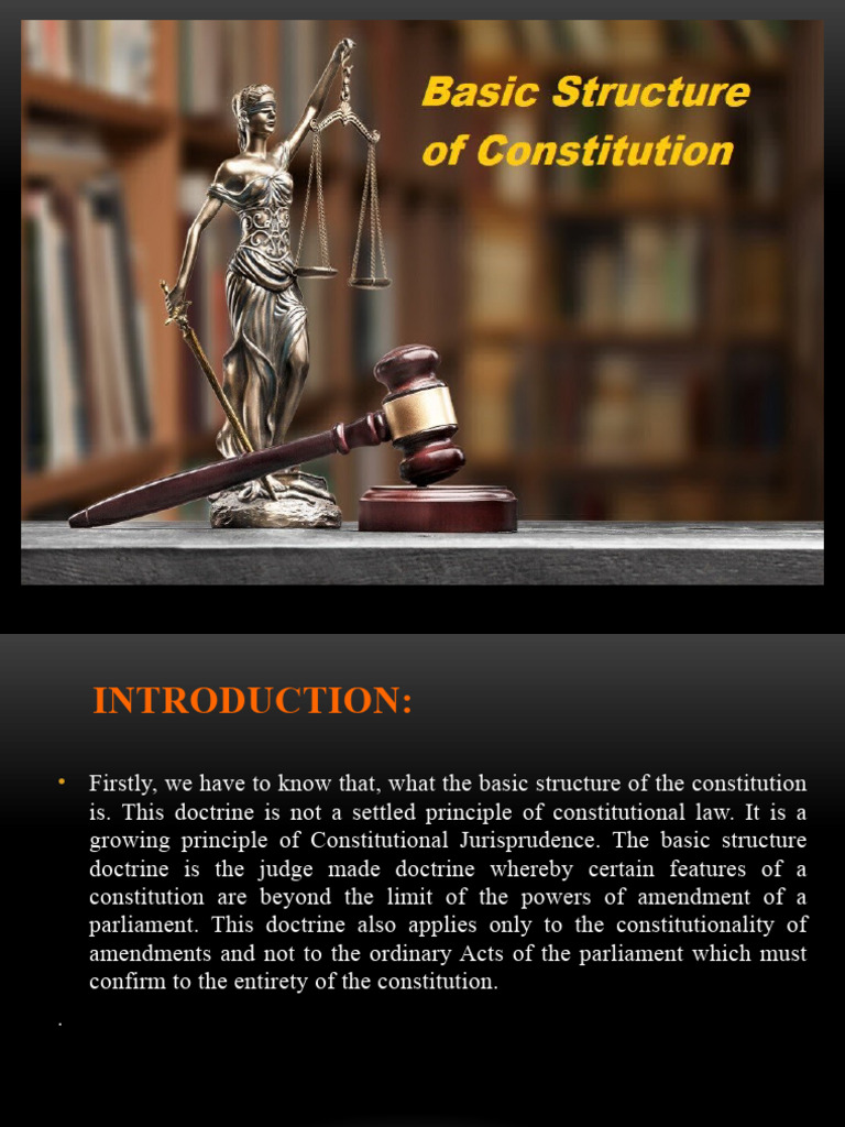 Basic Structure of Constitution | PDF | Constitution | Legal Documents