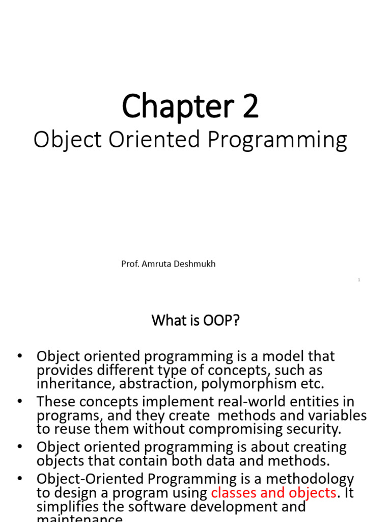 2 Object Oriented Programming Pdf Constructor Object Oriented Programming Programming 8244