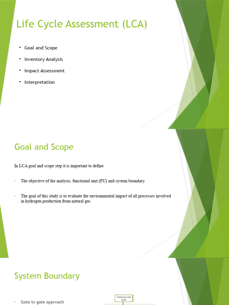Life Cycle Assessment (LCA) Presentation | PDF | Life Cycle Assessment | Physical Sciences