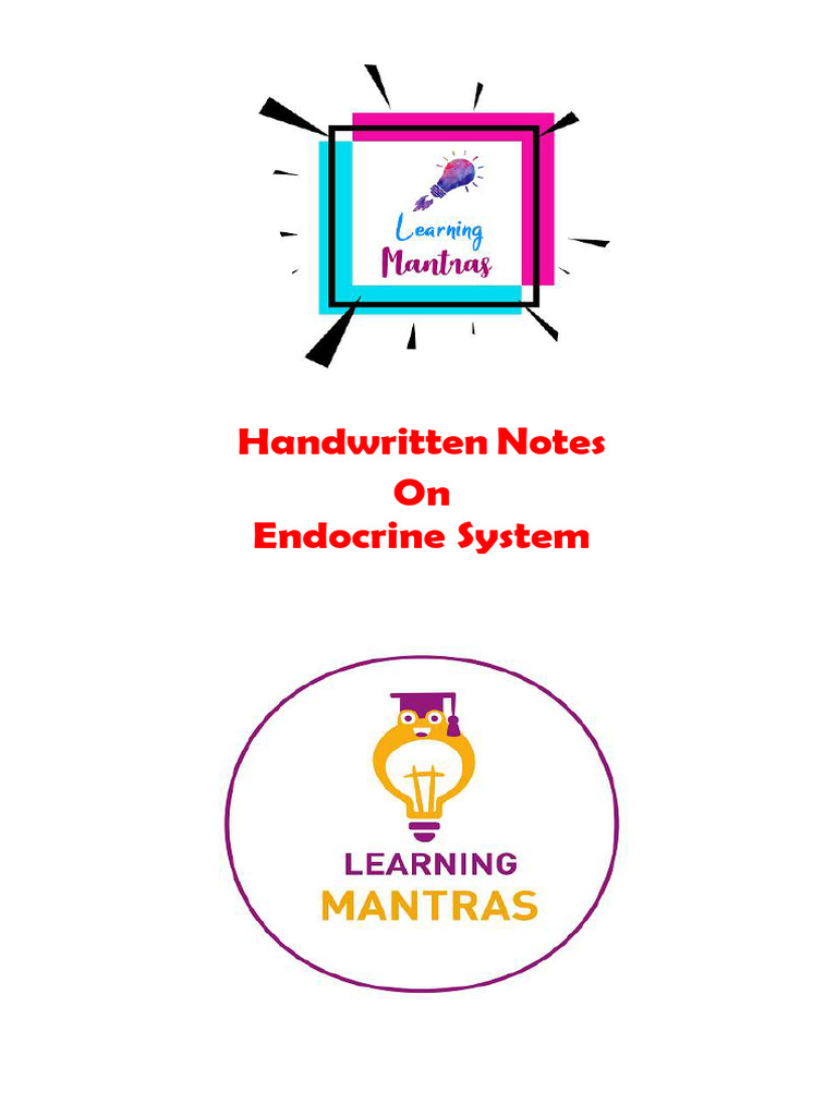 Endocrine System Notes by LM | PDF