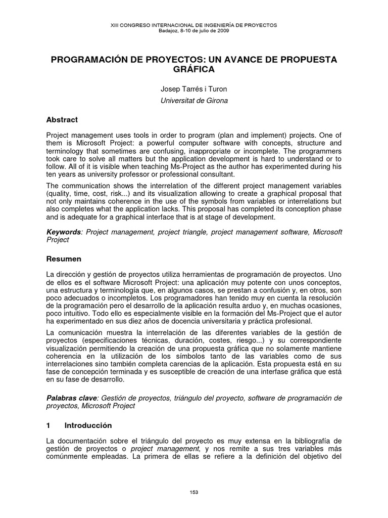 2009 Tarres - Programacion de Proyectos | PDF | Hormigón | Variable ... 2009 Tarres - Programacion de Proyectos | PDF | Hormigón | Variable ...