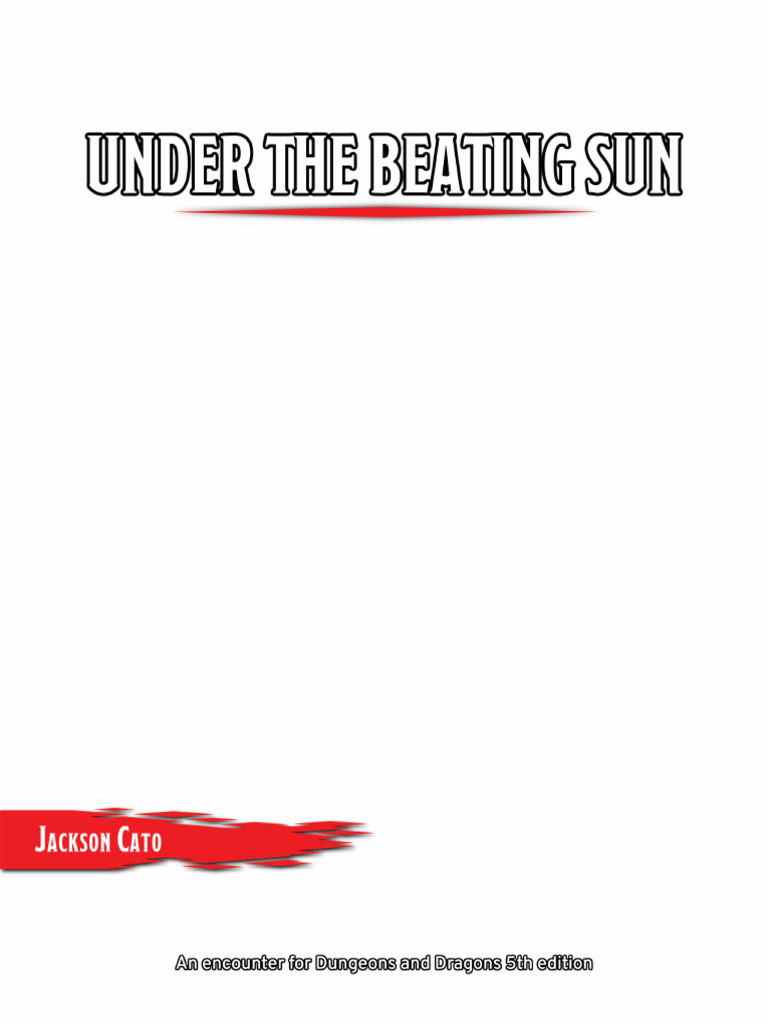 2084778-Under The Beating Sun Printer Friendly | PDF