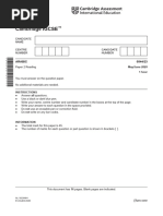 Cambridge IGCSE (9-1) : ARABIC 7180/02 | PDF