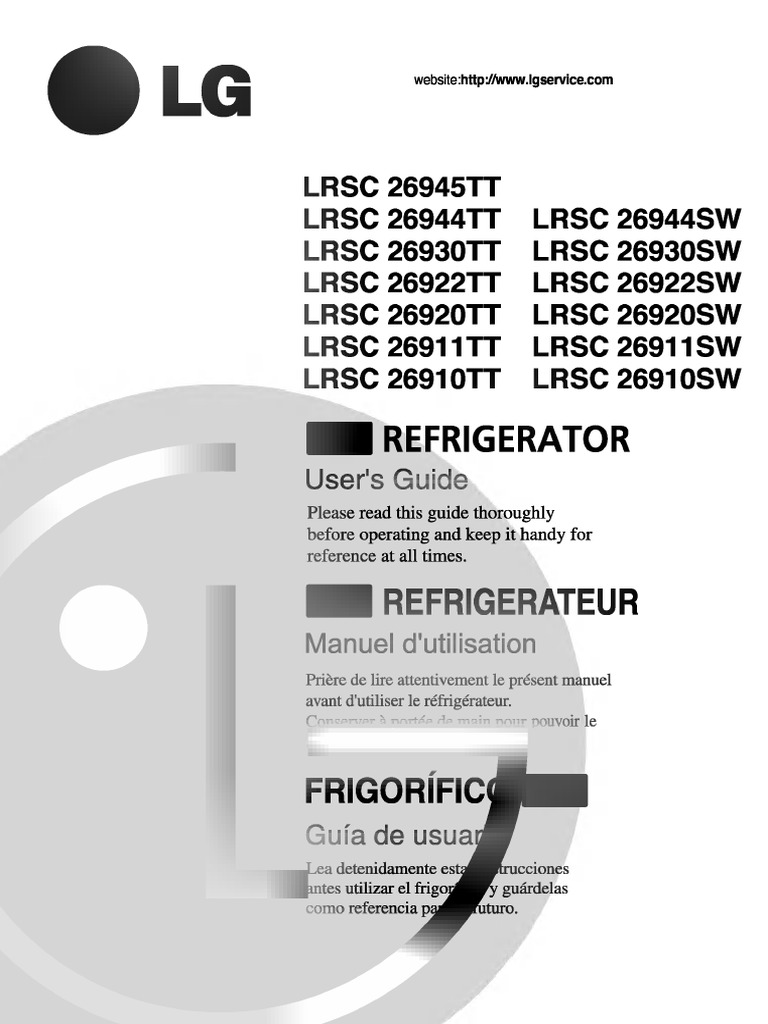 Refrigerator Installation and Operation Guide | PDF | Refrigerator ...