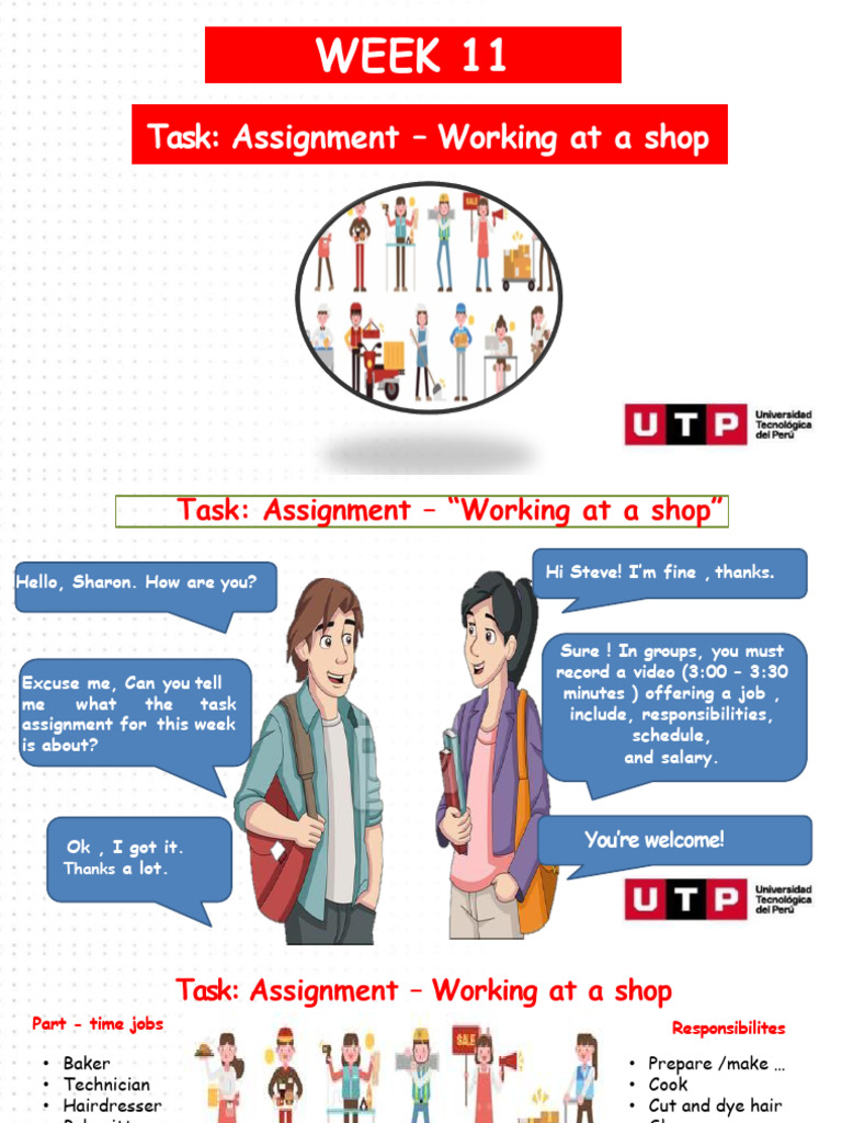 Task Week 11 - Working at A Shop | PDF | Gastronomy