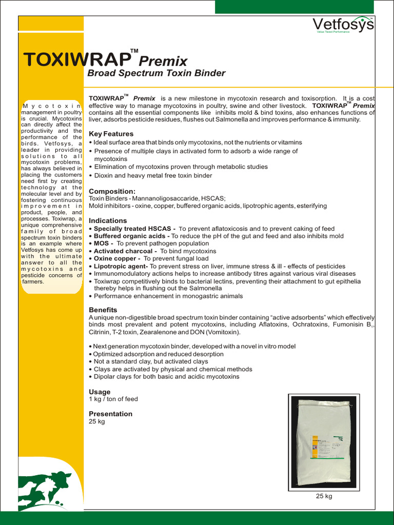 Toxiwrap | PDF | Mycotoxin | Adsorption