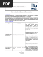 Guía de Estudio Del Examen de Conocimientos, INEGI | PDF | México | Prueba (evaluación)