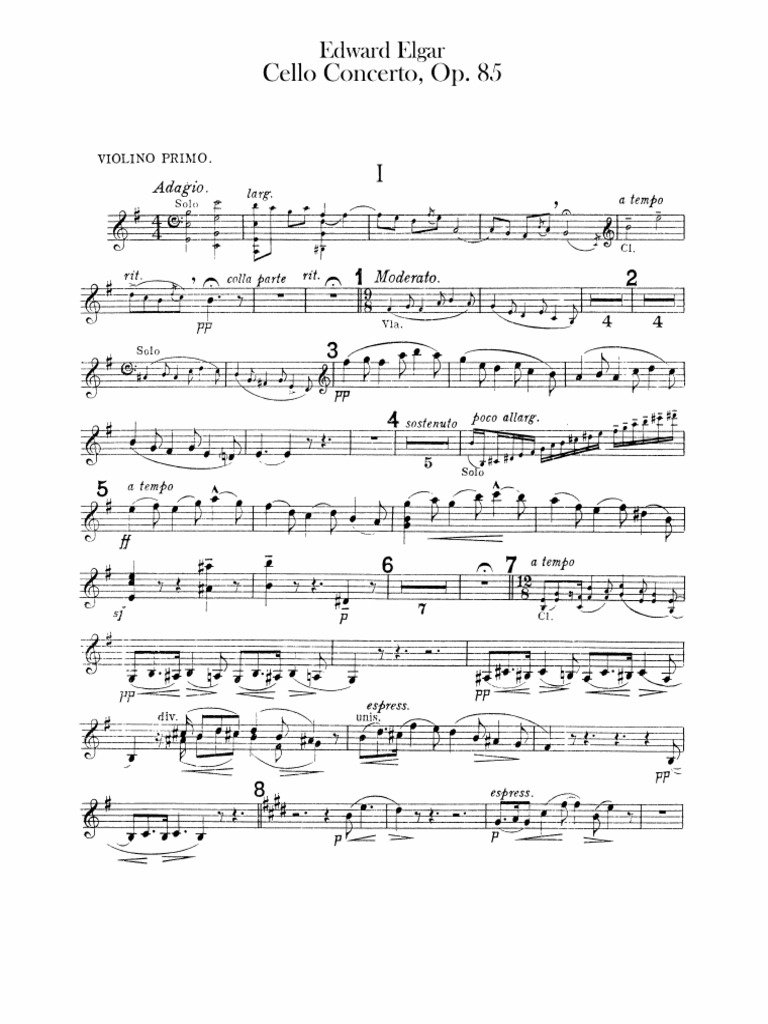 Elgar Cello Concerto | PDF