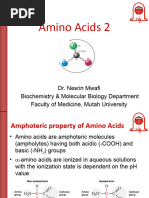 Amino Acid pKa and pI Values Chart | PDF | Science & Mathematics