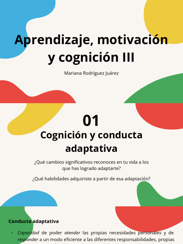 Parte 1 - Aprendizaje, Motivación y Cognición III 2 | PDF | Evaluación | Comportamiento