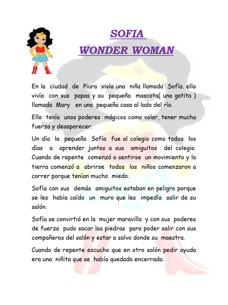 SOFIA Wonder Woman | PDF