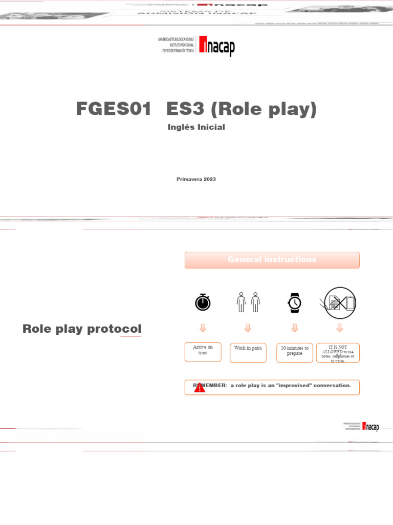 Fges01 Es3 Role Play Practice 2 | PDF | Learning | Behavior Modification