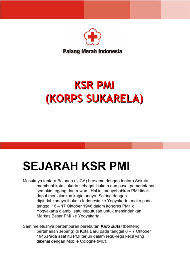 Sejarah KSR Pmi | PDF