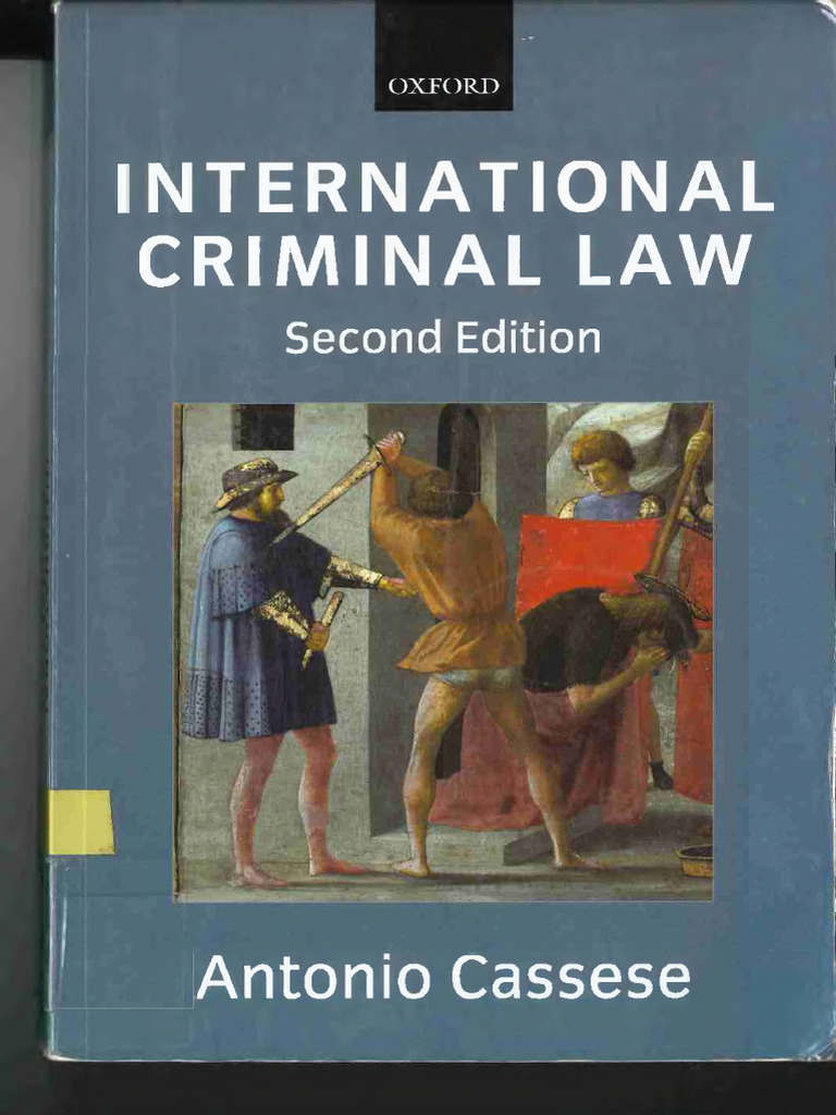 Antonio Cassese - International Criminal Law - Genocide | PDF | Genocides | Intention (Criminal Law)