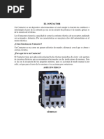 Funcionamiento y simbología del contactor | PDF
